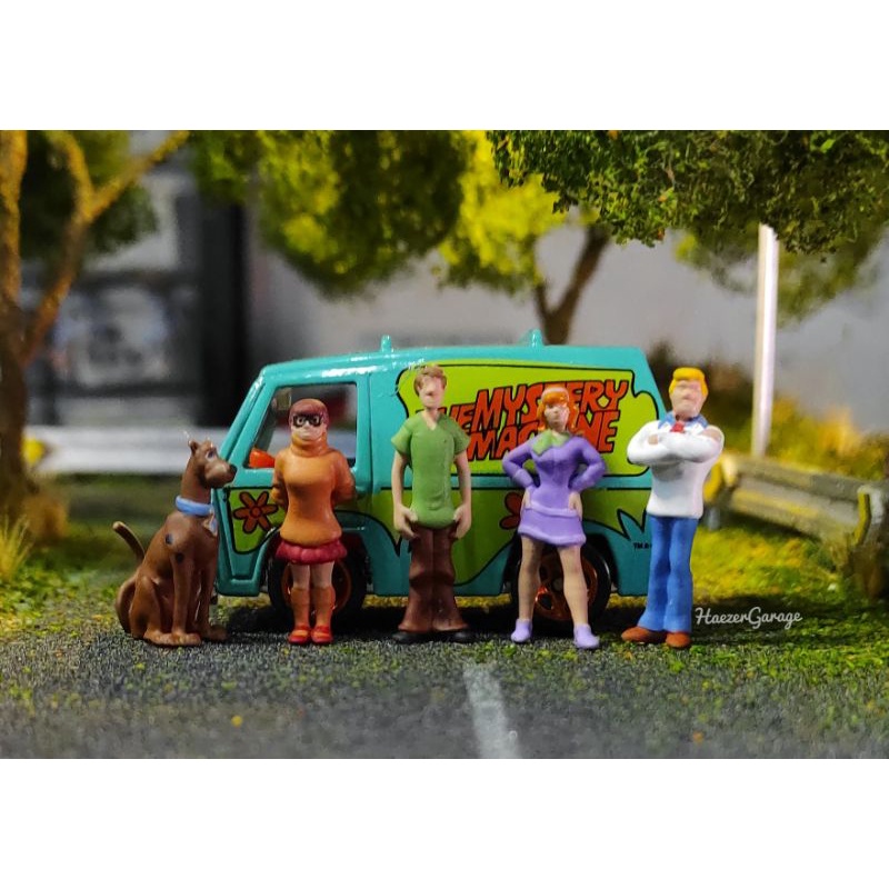 Miniature Diorama Diecast Mini Action Figure 1/64 Scooby Doo Set ...