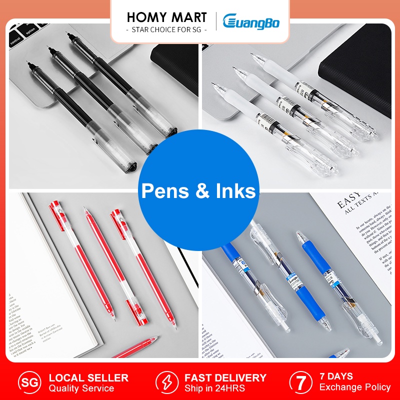 Guangbo Gel Ink Pen Ballpoint Pen Ball Pen 0.5mm Black Pen/Blue Pen/Red ...