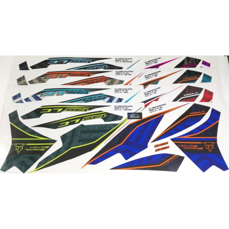 YAMAHA LC135 V2 V3 V4 V5 V6 V7 COVER SET STICKER STRIPE (104) 2021 ...