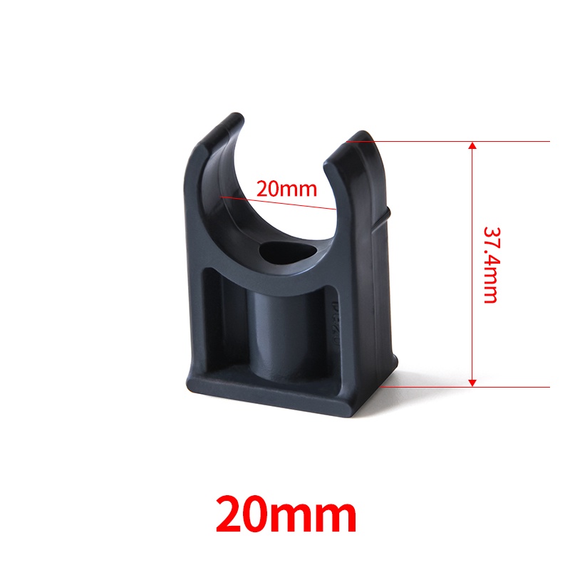 P PVC Pipe Clamp U-Shaped Pipe Clamp Force Code Saddle Pipe Holder Hoop ...