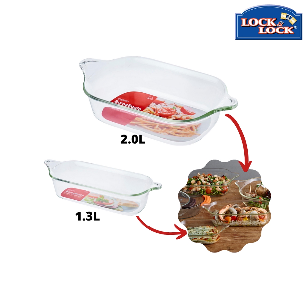 LocknLock Official Oven Glass Pasta/ Risotto/ Pound Cake/ Chicken Dish ...