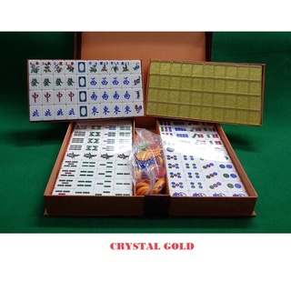 37mm A1 Size Crystal Acrylic Mahjong Set 160 Tiles (A1 Size 37mm /A2 ...