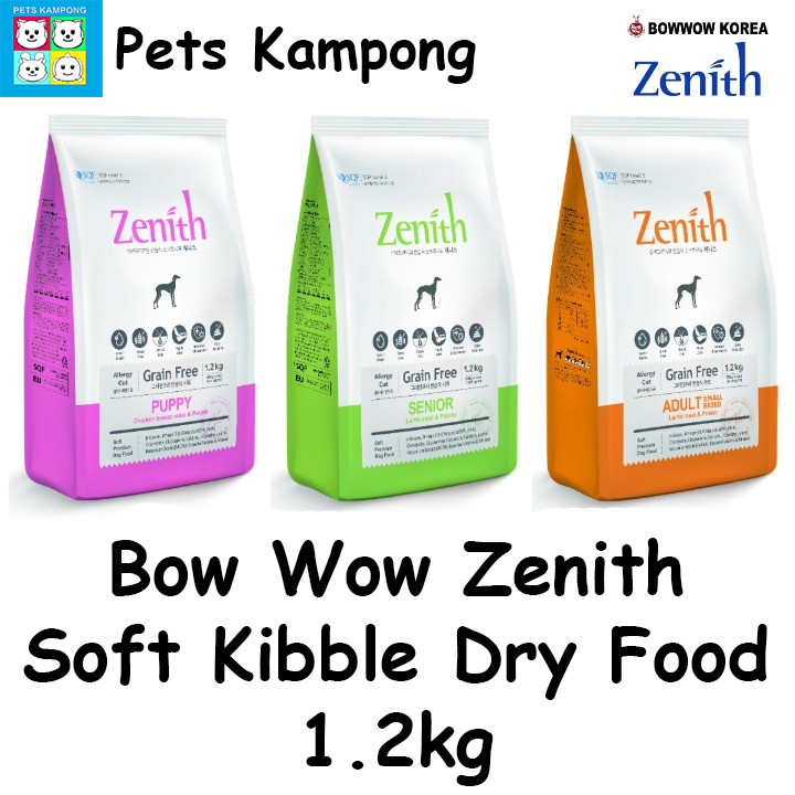 Bow Wow Zenith Soft Kibble Dog Food 1.2kg | Shopee Singapore