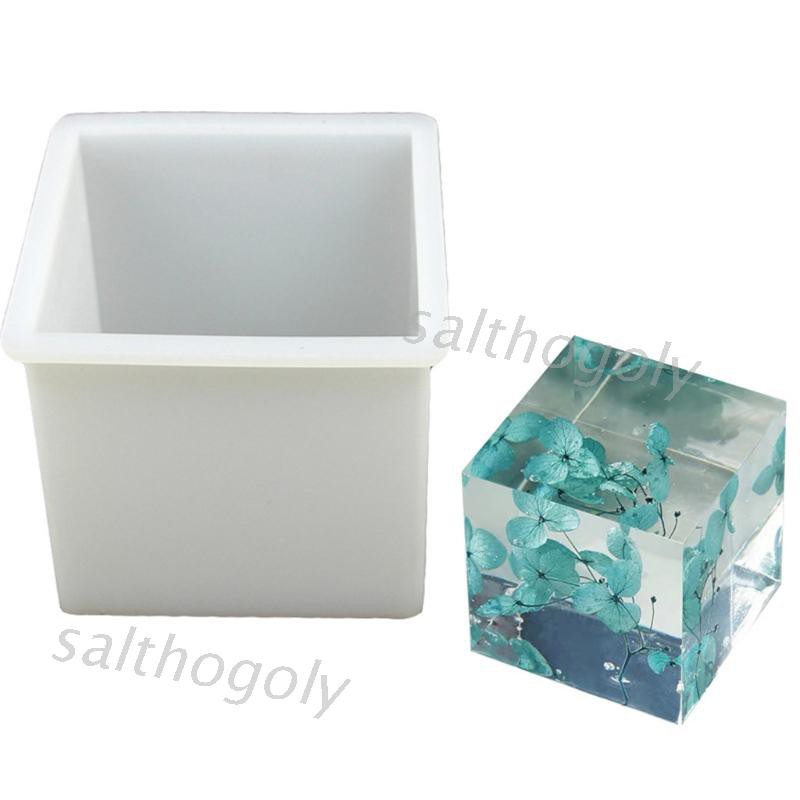 10cm/4" Super Large Cube Square Silicone Mold Resin Casting Jewelry ...