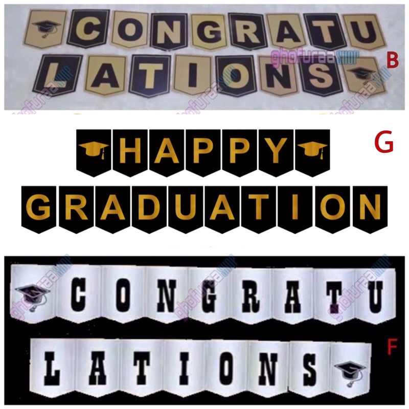 Happy graduations flag banner - bunting flag graduation - graduation ...