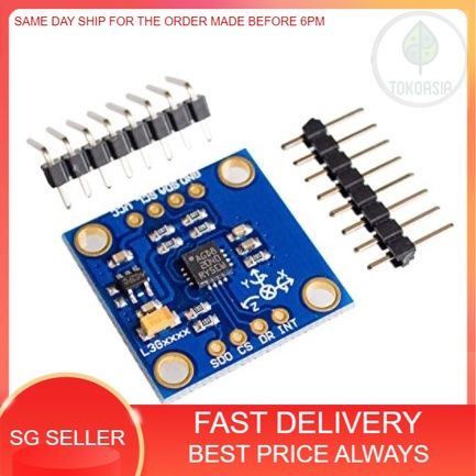 (Ready Stock) GY-50 L3G4200D Three-axis Digital Angular Velocity Gyroscope Sensor Module for ...