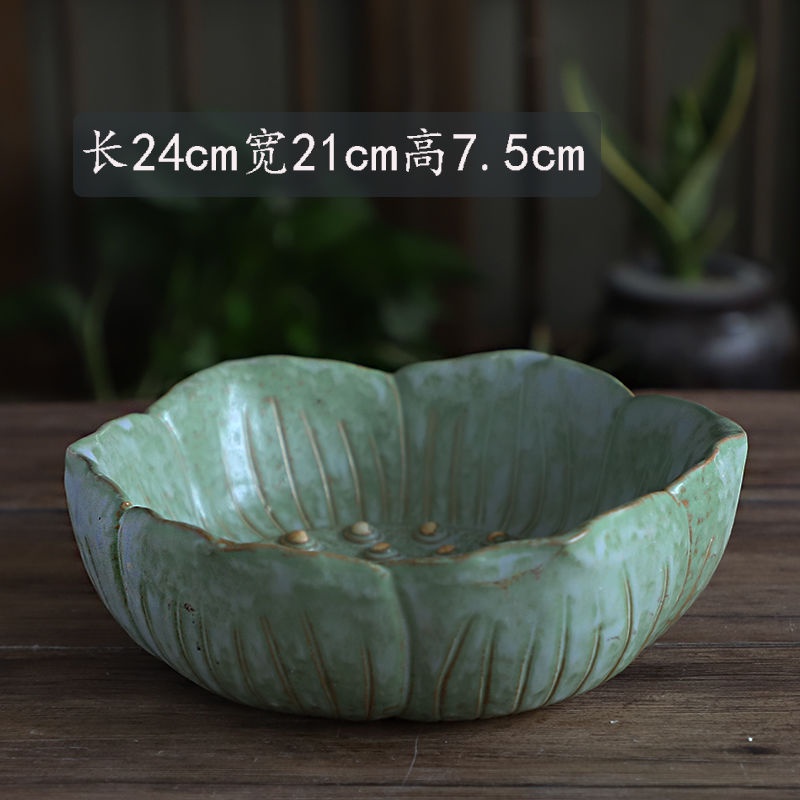 Large-caliber ceramic flowerpot, large water tank, lotus pot, lily bowl ...