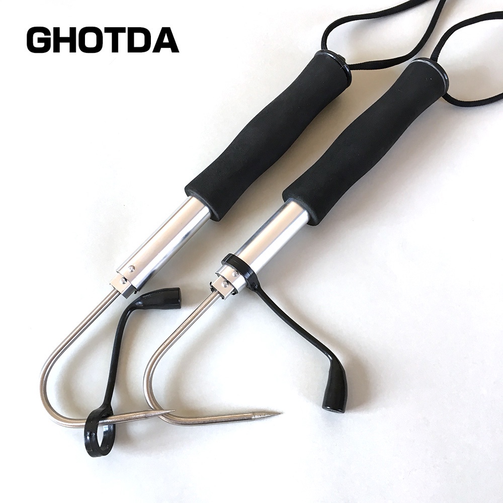 60/90/120cm Retractable Fish Gaff for Essential Tool for Catching Big ...