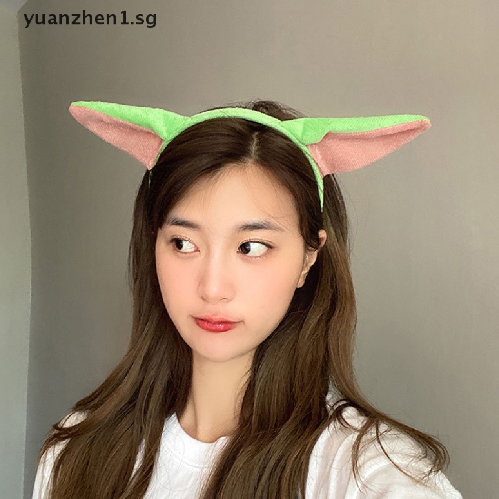 ZHEN Disney Baby Yoda Headband Plush Hair Alien Hair Hoop Hairband Band ...
