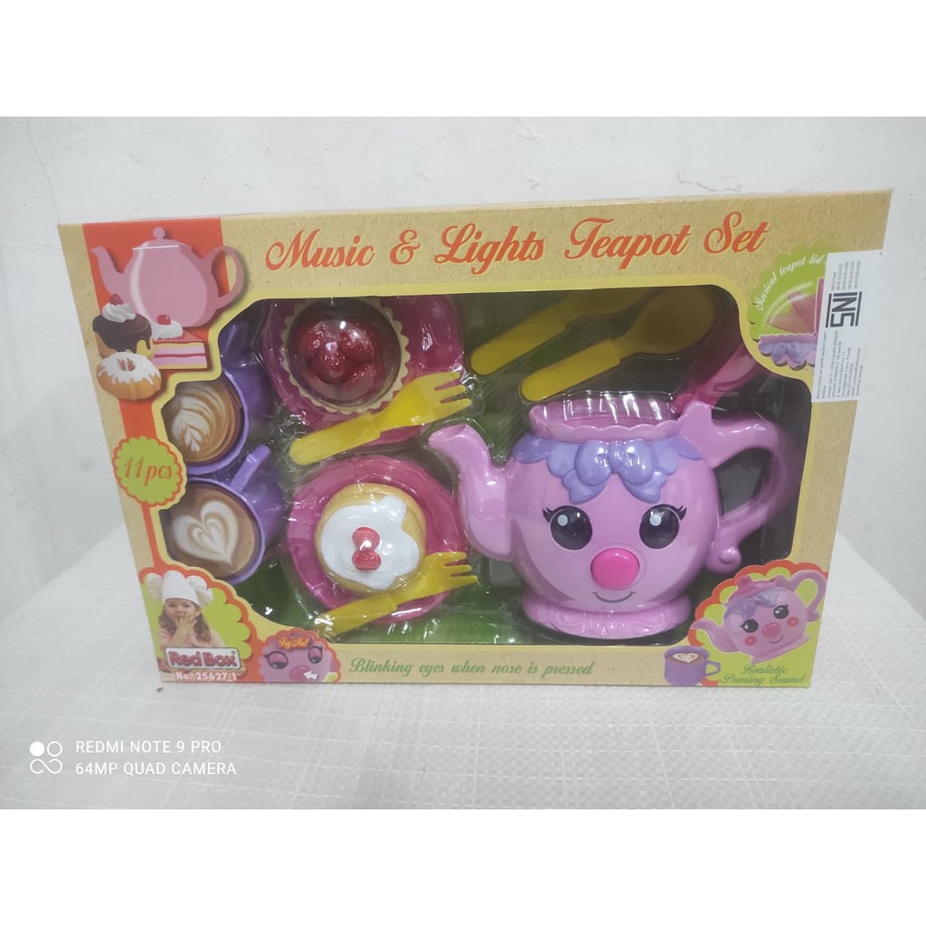 Kids Toys MUSIC & LIGHTS TEAPOT PLAYSET 25627-1 [REDBOX] | Shopee Singapore