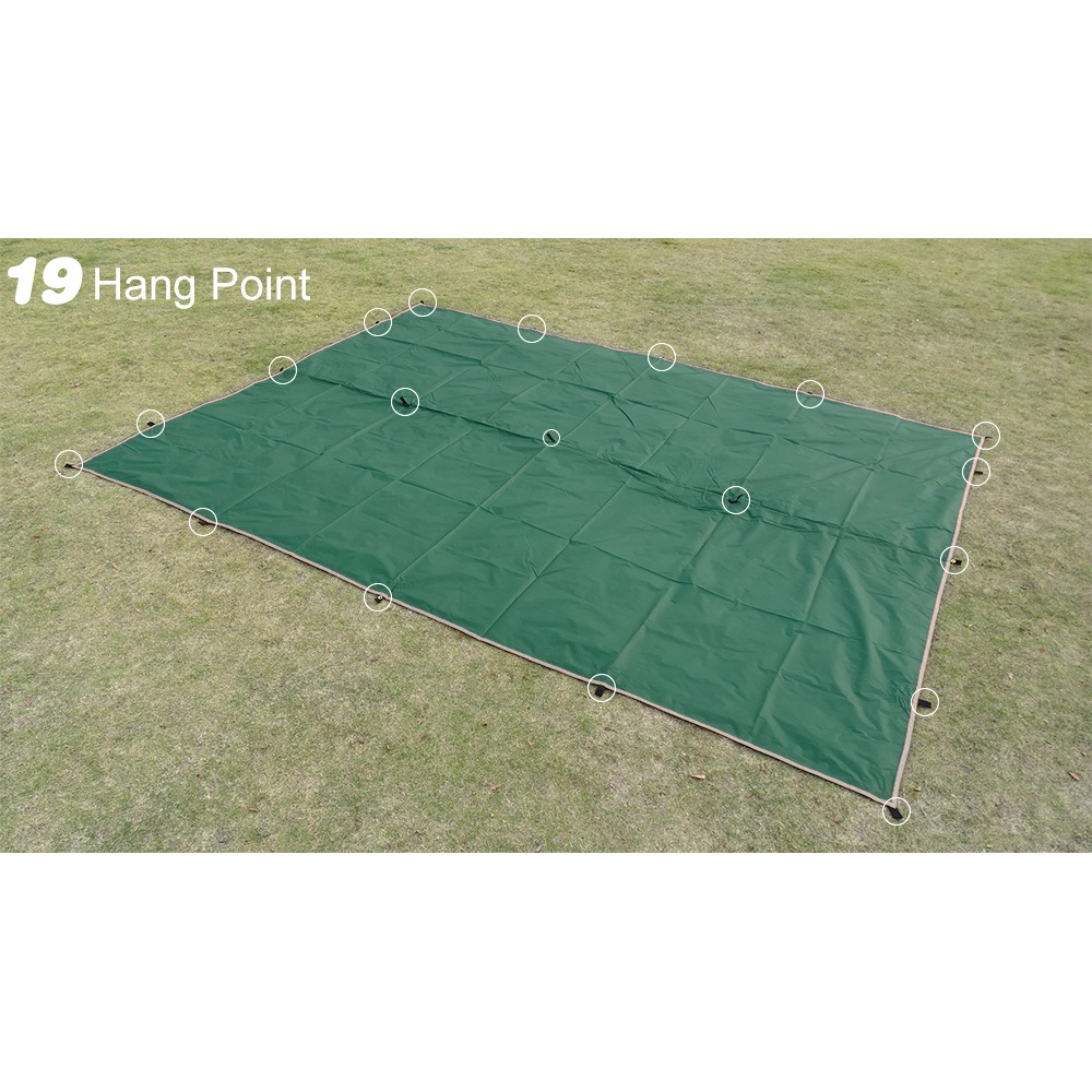 19 Hanging Points Camping Flysheet 210T Polyester Waterproof 3x4m Tent ...