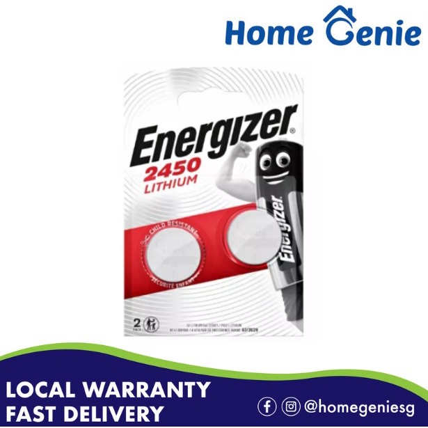 Energizer 2450 CR2450 3V Lithium Coin cell battery - 2 Pcs per pack ...