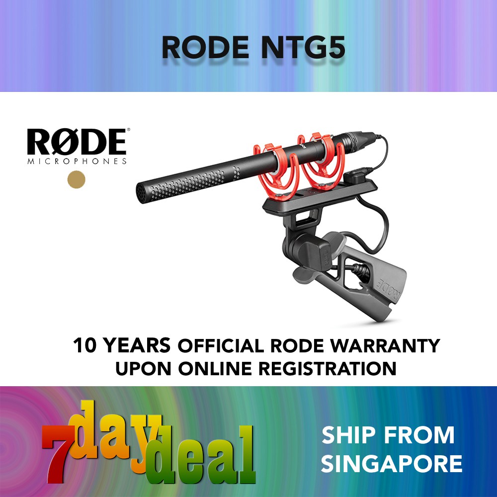 Rode NTG5 Broadcast Shotgun Microphone Location Recording Mic Kit ...