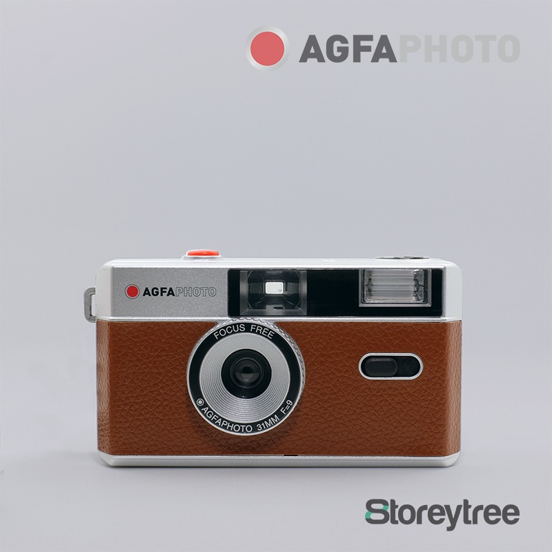 AgfaPhoto Analogue 35mm Film Camera (Brown) | Shopee Singapore