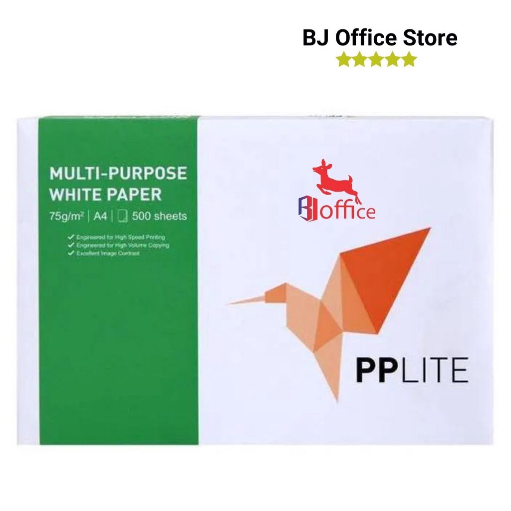 PPLITE HVS A4 Paper 75 gram Paperlite - Contains 500 Sheets | Shopee ...