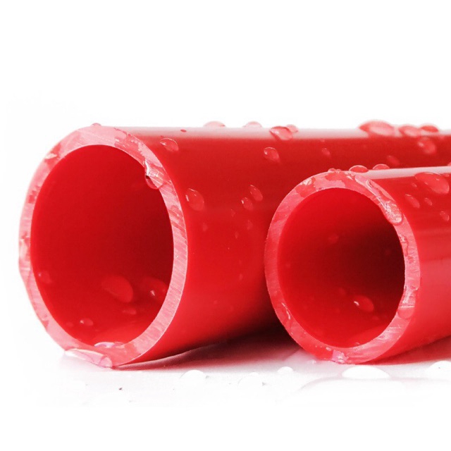 2pc Red PVC Pipe Aquarium Water Cycle Pipe Outer Diameter 20mm to 50mm ...
