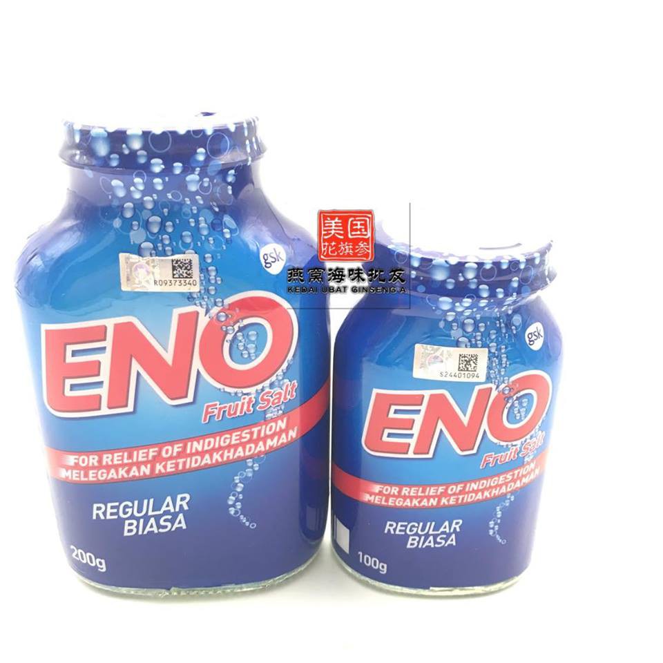 (GSK) 以羅 果盐 ENO Fruit Salt- regular biasa (200g) | Shopee Singapore