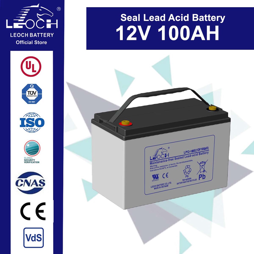 12V 100AH Leoch Sealed Lead Acid Battery LP12-100 for general purpose ...
