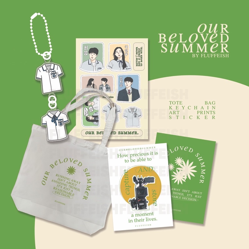 Summer MERCH OUR BELOVED (Sticker, Keychain, Art Print, Tote Bag ...