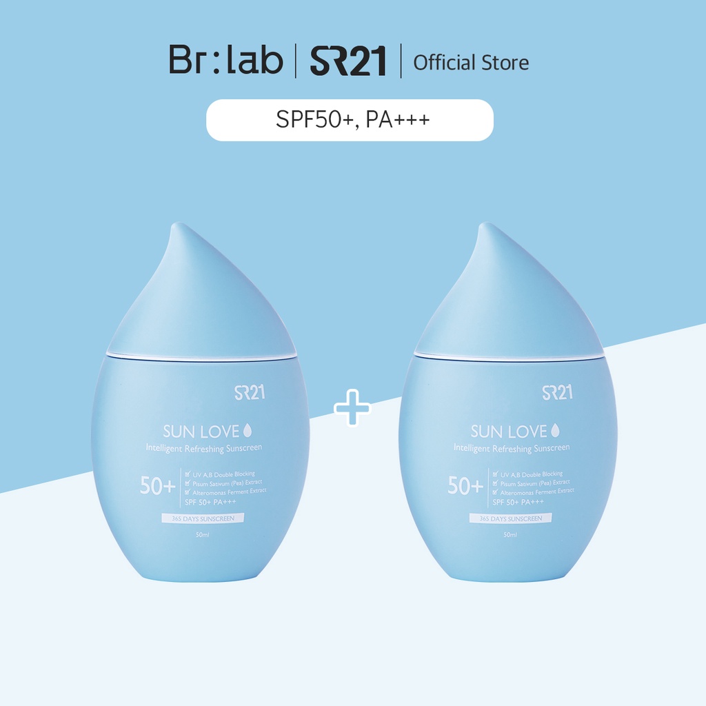 Br:Lab SR21 Suncream SPF50+ PA+++ milk texture and moisturizing ...