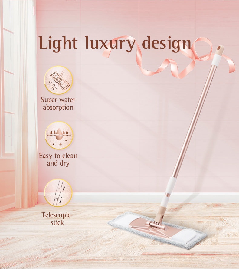 Farcent Easy Flat Mop Silver ion Antibacterial Fiber/Telescopic Mop ...