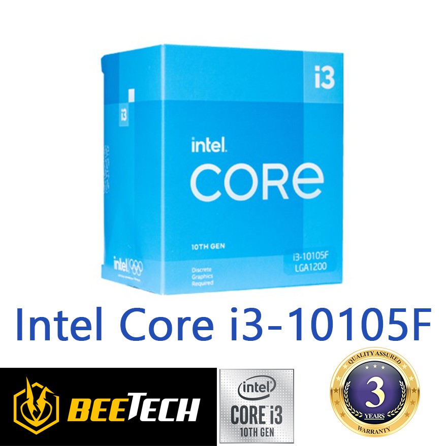 Intel i3-10100F / i3-10105F LGA1200 - Intel 10th Gen Processor ( i3 10100F / i3 10105F ...