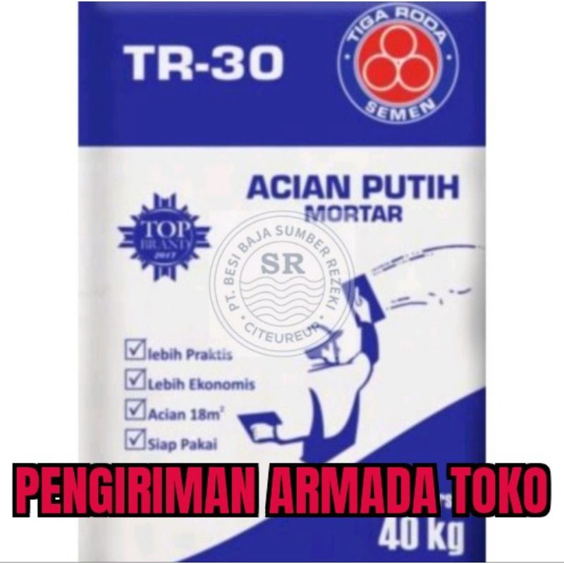 PUTIH Tr-30 three wheel white acian cement (40kg) | Shopee Singapore