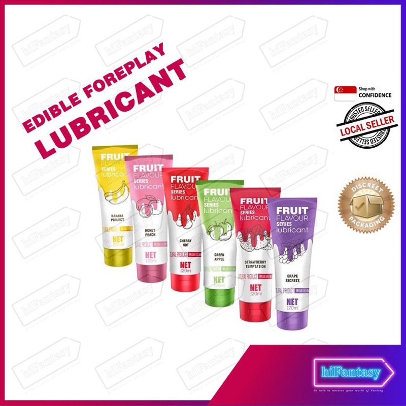 [EDIBLE FOREPLAY LUBE] Water-Based Fruits Flavoured Lubricant | Oral ...