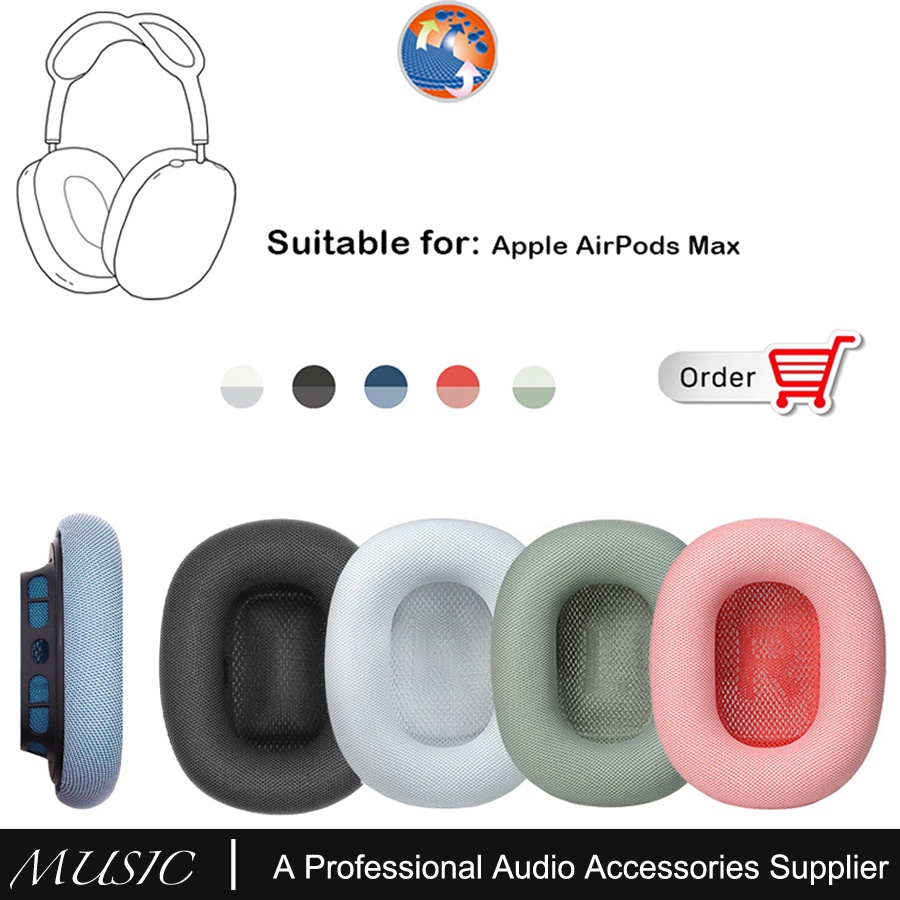 Replacement Ear Pads For Apple AirPods Max Headphones Protein Leather ...