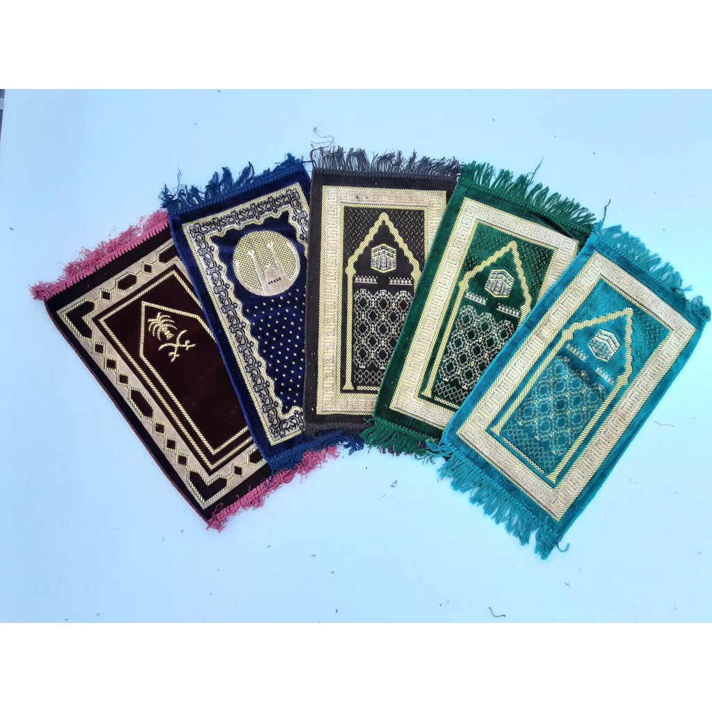 20pcs Mini Sejadah Muka BALDU Muslim Prayer Mats Sulam Good Quality Set ...