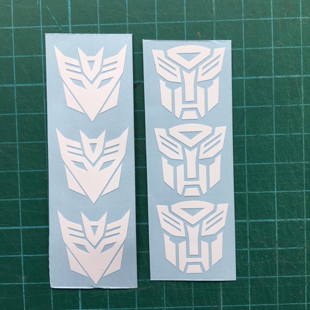 TRANSFORMERS logo sticker Autobots and Decepticons 1 inch | Shopee ...