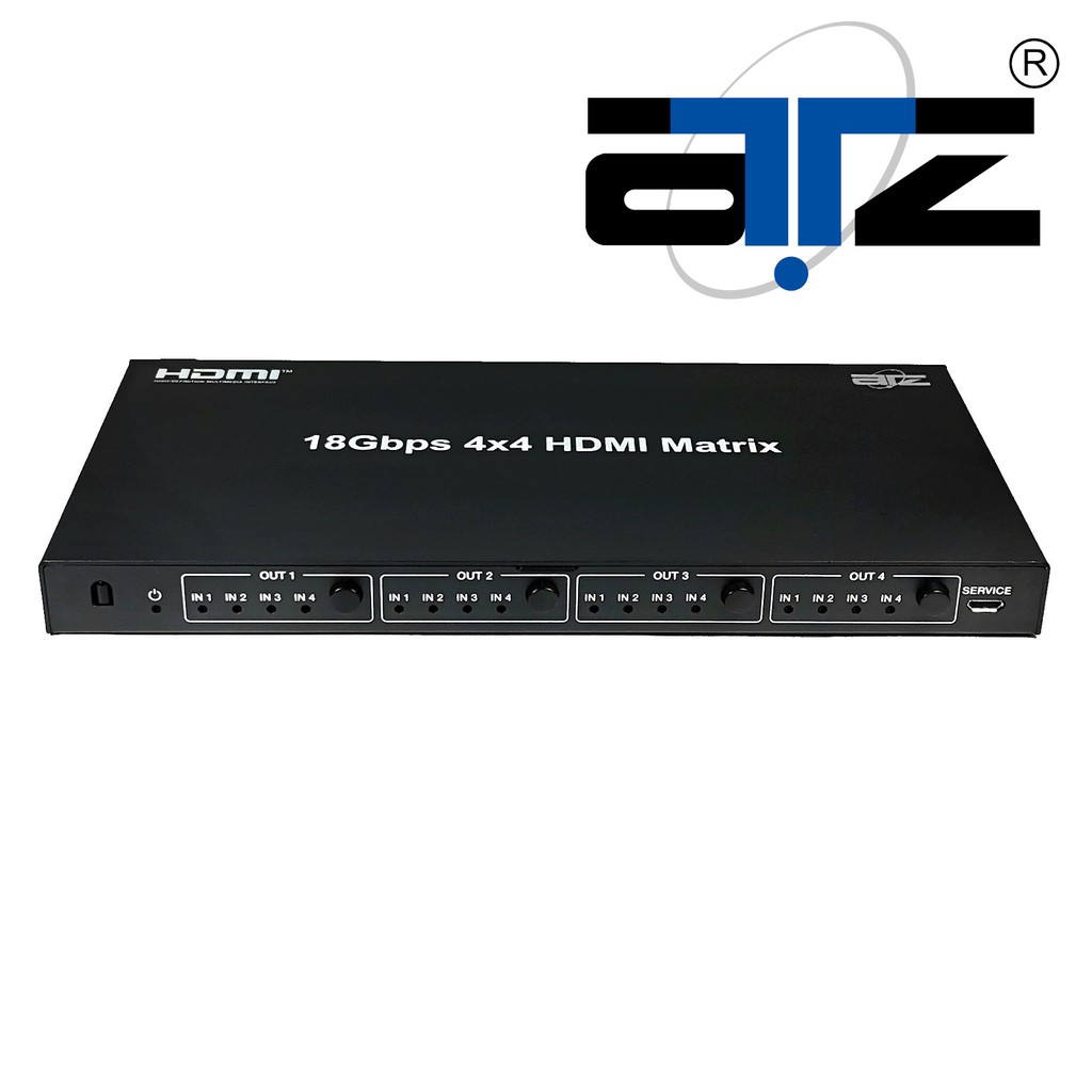 ATZ 4x4 HDMI2.0 Matrix Switch 18Gbps 4K at 60Hz (4:4:4) | Shopee Singapore