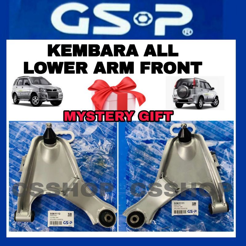 GSP PERODUA KEMBARA OLD / DVVT LOWER ARM FRONT LEFT AND RIGHT ...