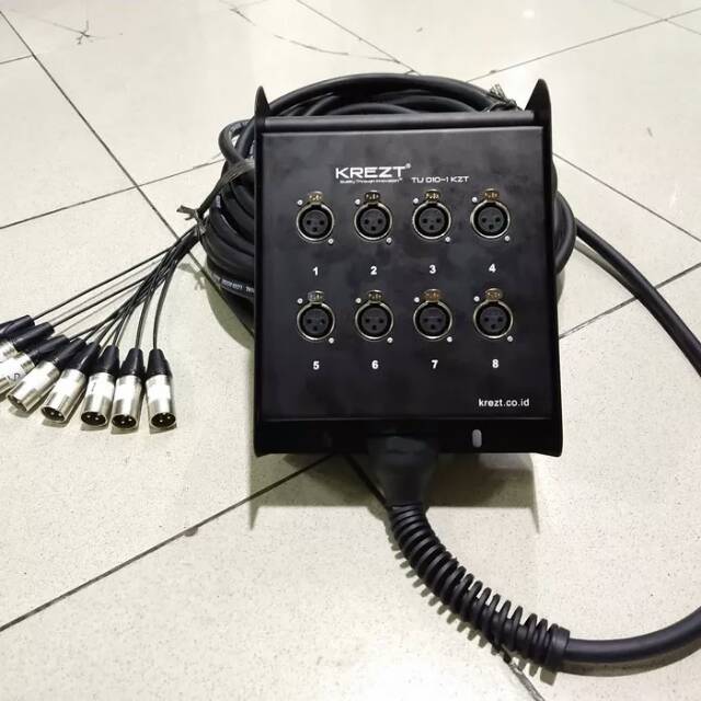 Complete 8 Channel Snake Cable + Stage Box KREZT 15 Meters | Shopee ...