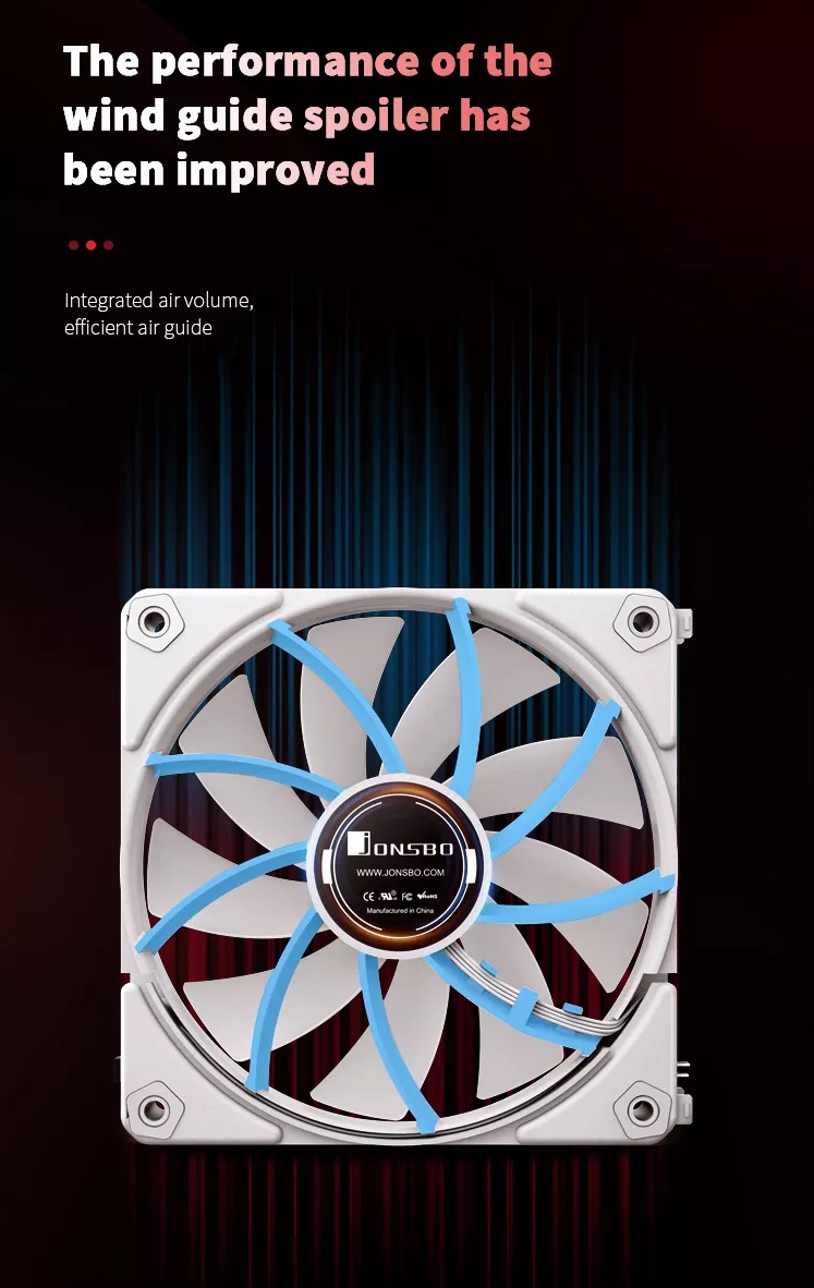 JONSBO ZF120 3 In 1 5V ARGB Fan Pack Computer Case Fan Wireless Tandem ...