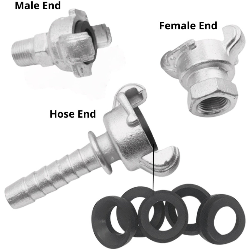 [SG STOCK] CLAW COUPLING Chicago Coupler Female Male Pneumatic Quick ...