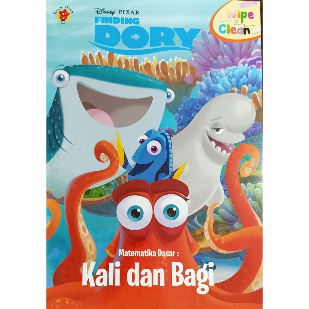 Disney Pixar Finding Dory's Wipe & Clean Educational Book "Basic ...