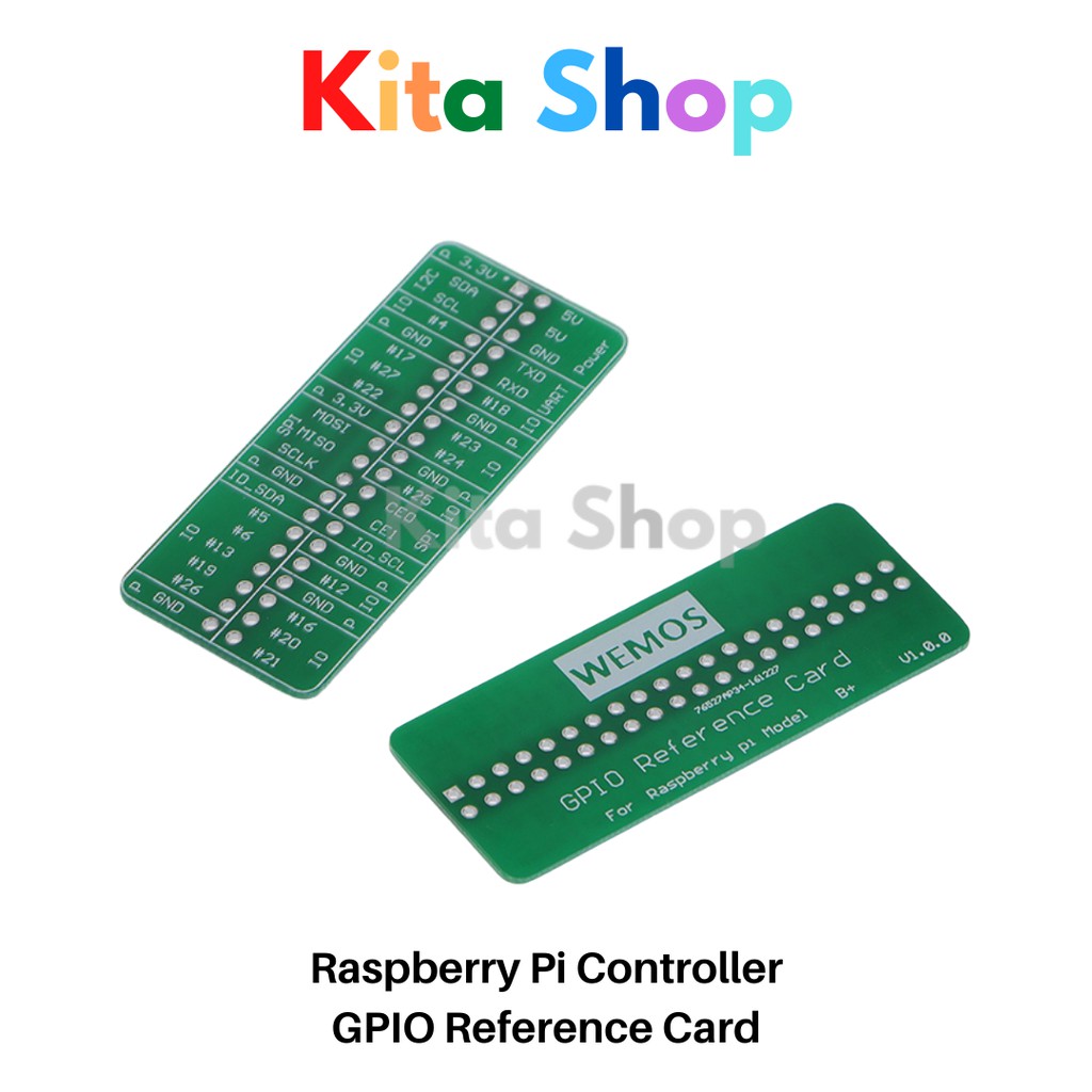 Raspberry Pi Controller GPIO Reference Card (WEMOS) | Shopee Singapore