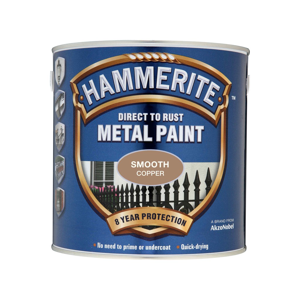 Hammerite Direct To Rust Metal Paint Smooth Finish 250ml/750ml (Various ...