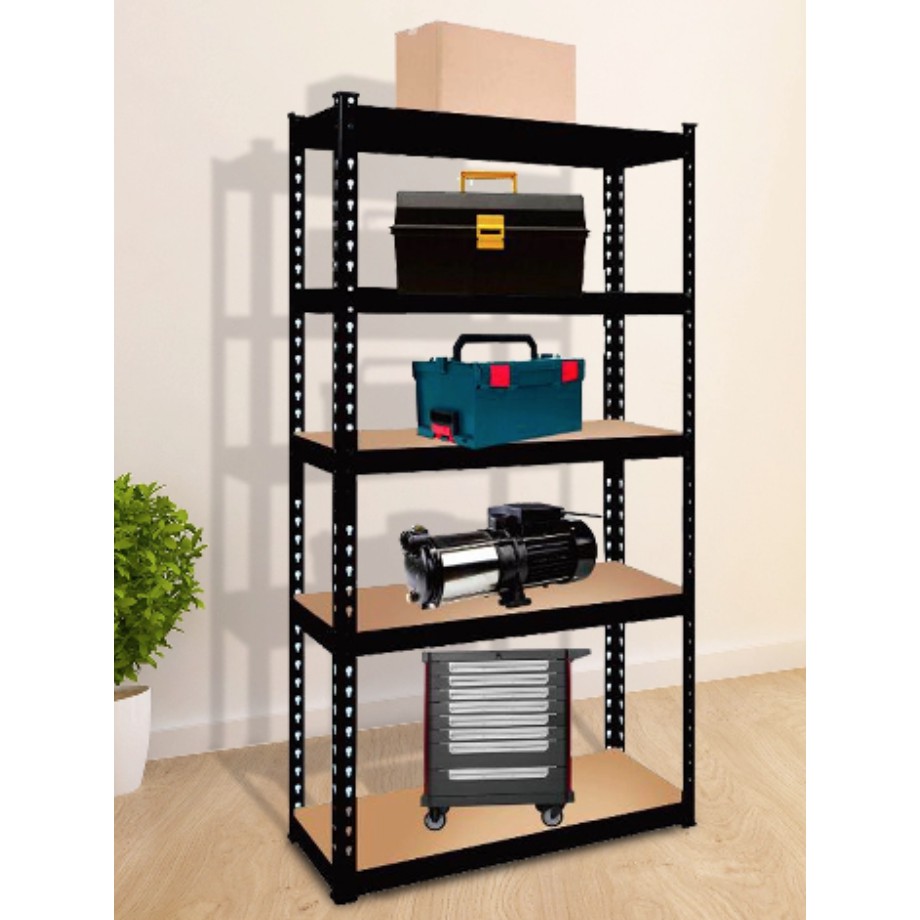 5 Tier Multipurpose Boltless Rack / Heavy Duty Metal Rack Shelf Kitchen ...