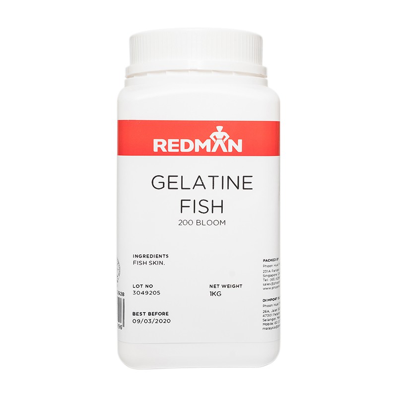 RedMan Gelatine Fish 200 Bloom 1Kg | Shopee Singapore