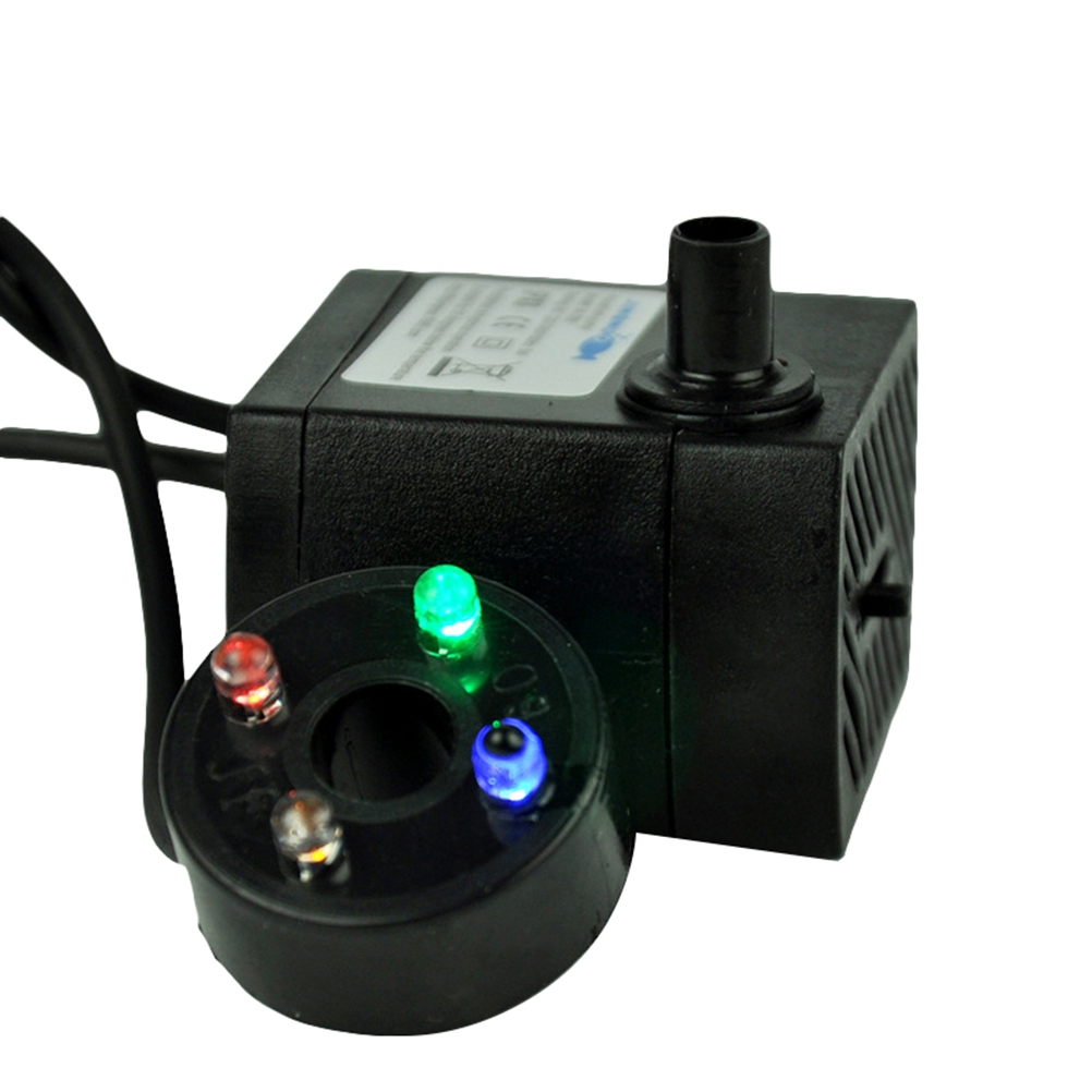 3W/5W Powerful Submersible Water Pump with LED Light for Fountains ...