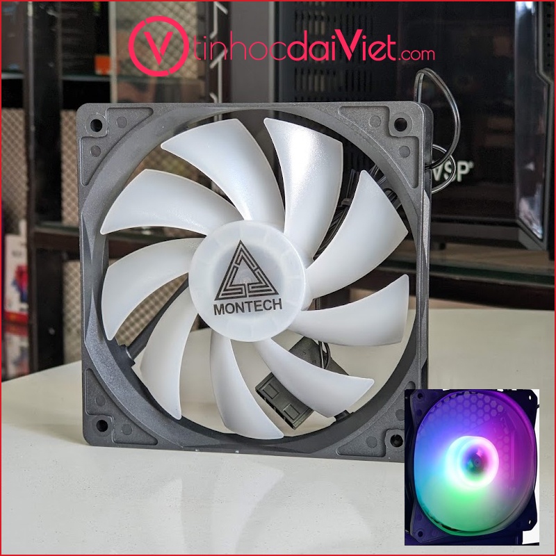 Montech MT120 RGB Fixed 12CM Radiator Fan, Case Fan - Genuine | Shopee ...
