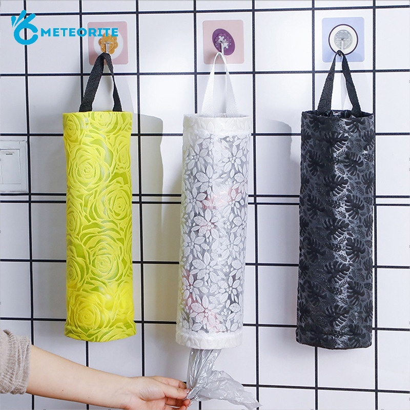 Multifunction Cylindrical Large Capacity Plastic Bags Organize Wall ...