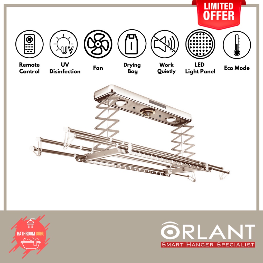 Orlant Automated Laundry Rack Smart Laundry System Smart Hanger M13 ...