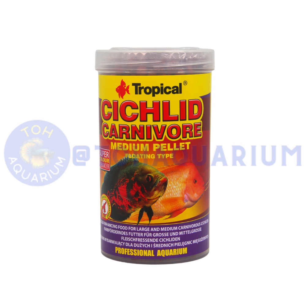 Tropical Cichlid Carnivore Medium Pellet 180g/500ml | Shopee Singapore