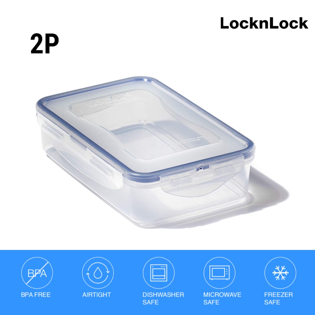LocknLock Official Classic Food Container 800ML 2 Pcs (HPL-816x2 ...