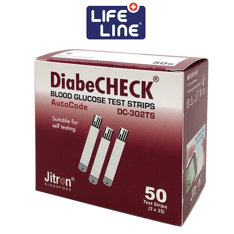 Jitron DiabeCheck Blood Glucose Test Strip | Shopee Singapore