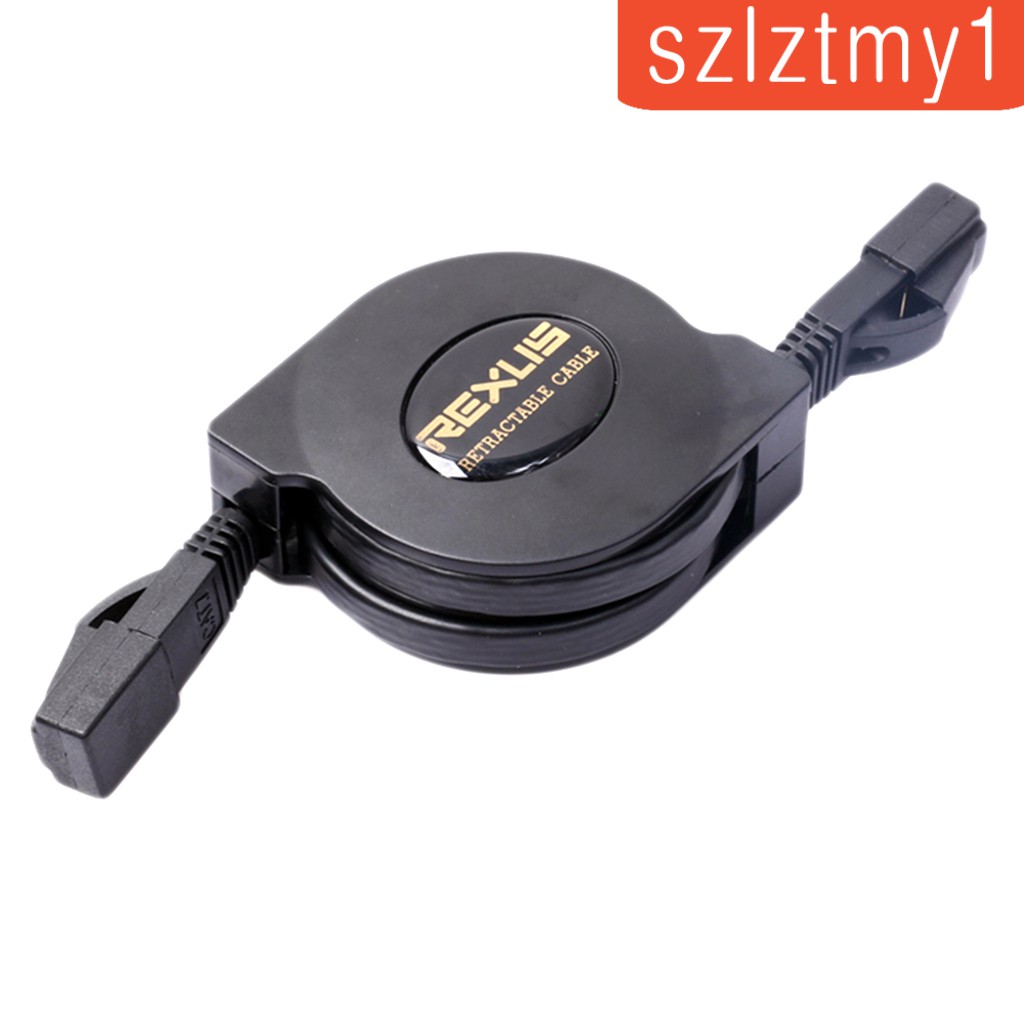 [ Flat RJ45 Ethernet LAN Network Retractable Cable | Shopee Singapore