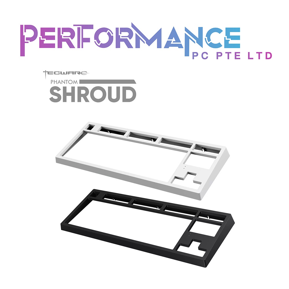 Tecware Shroud 87 Classic v2 Black/White Keyboard (1 YEAR WARRANTY BY ...